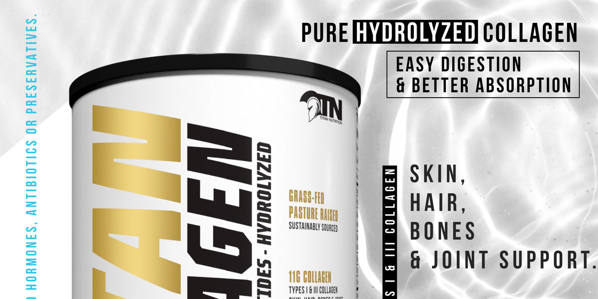 COLLAGEN PEPTIDES Unflavoured, 30 Servings Net Wt.330g – TITAN Nutrition