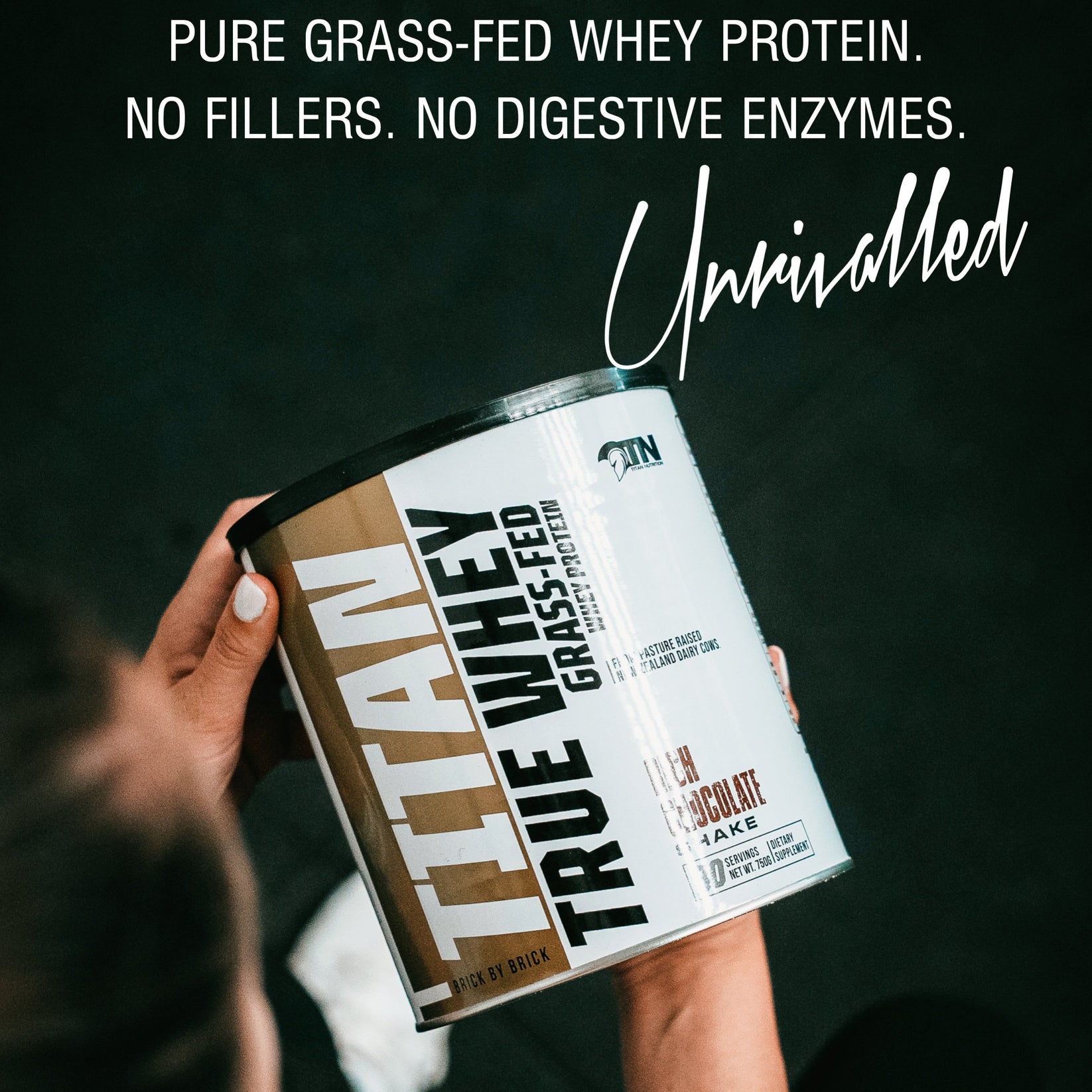 TITAN Nutrition TRUE WHEY 100% Grass-Fed New Zealand Whey Protein, 30 ...