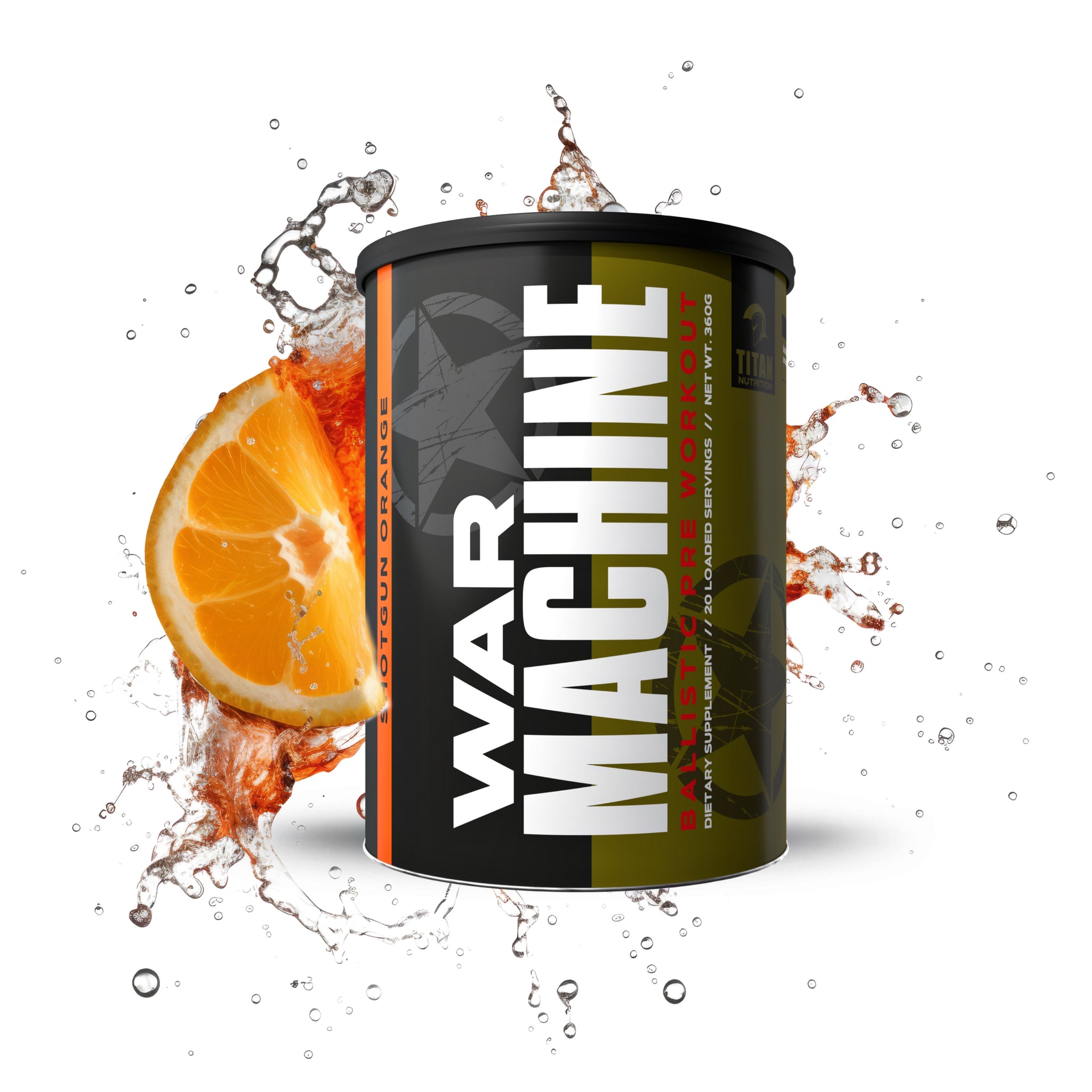 WAR MACHINE Pre-Workout, 20 Loaded Servings, Net Wt.360g – TITAN Nutrition