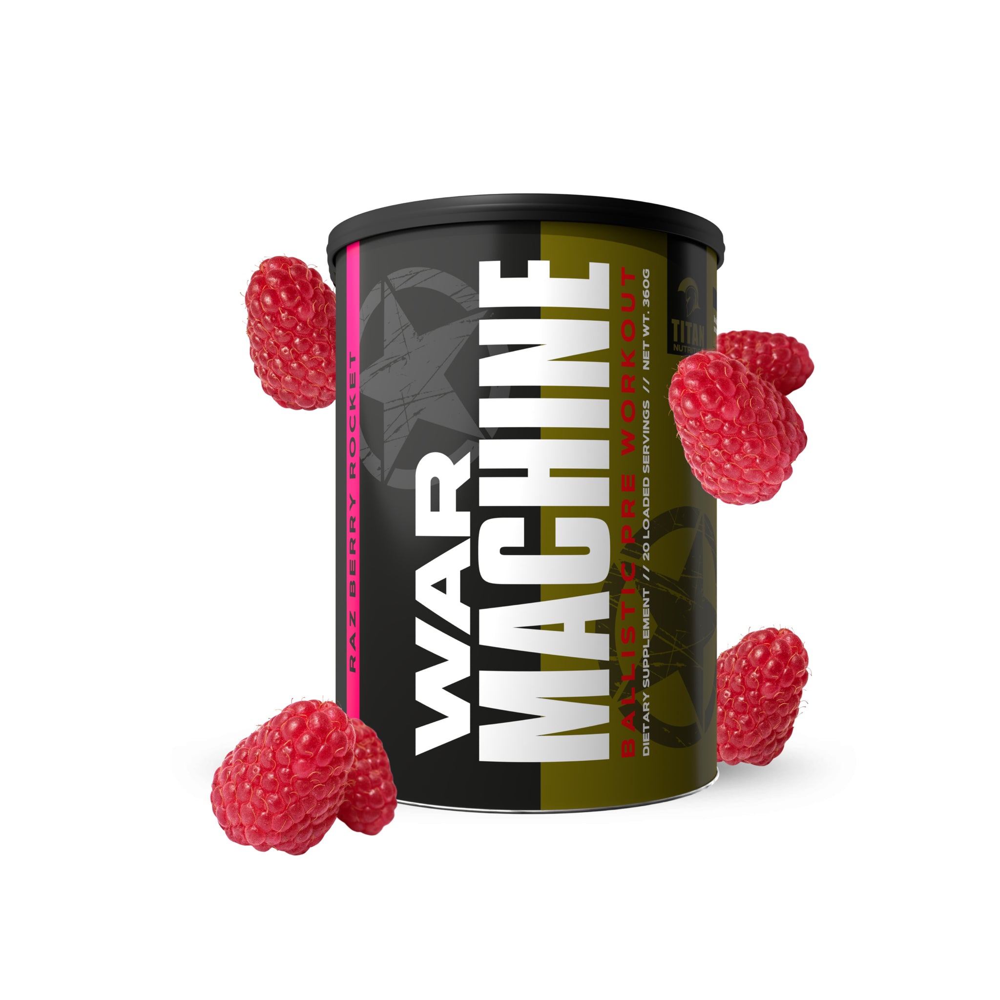 WAR MACHINE Pre-Workout, 20 Loaded Servings, Net Wt.360g – TITAN Nutrition