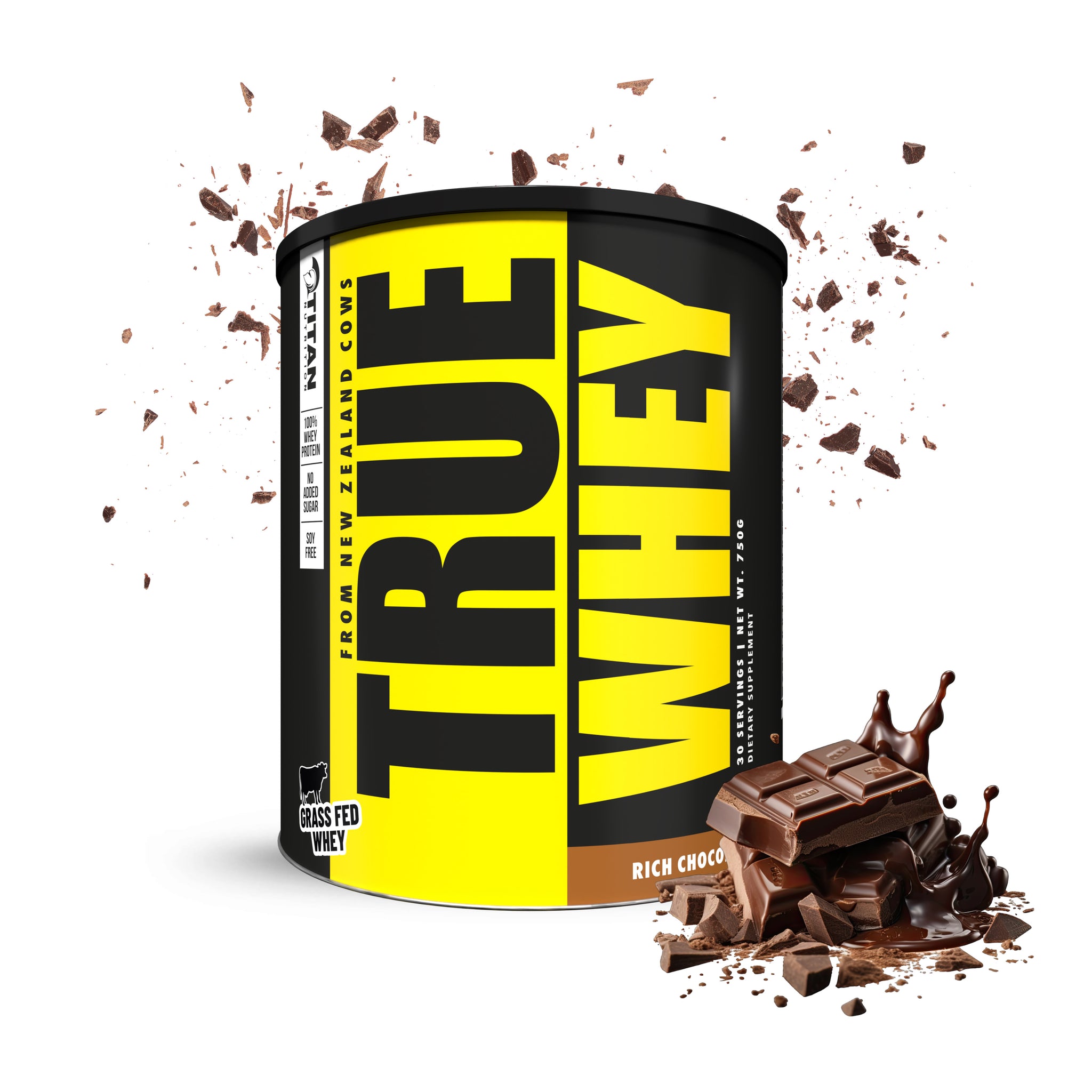 TRUE WHEY 100% Grass-Fed New Zealand Whey Protein, 30 Servings Net Wt ...